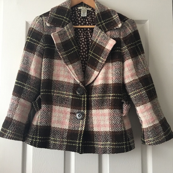 CAbi | Jackets & Coats | Cabi Plaid Belted Wool Coat | Poshmark
